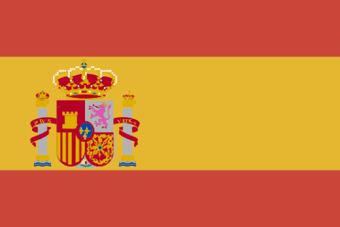 Spansk flag → Køb Spaniens flag → Spanske bordflag, flagguirlander mm.